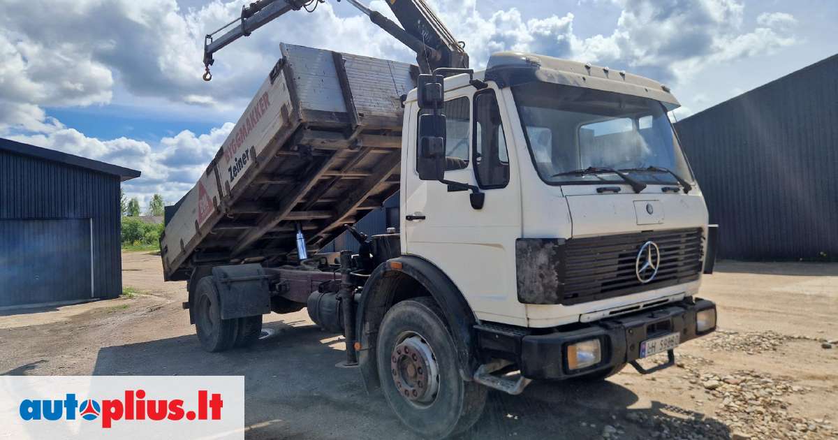 Mercedes-Benz 1620, savivarčiai su kranu 1987 m., | A28355362