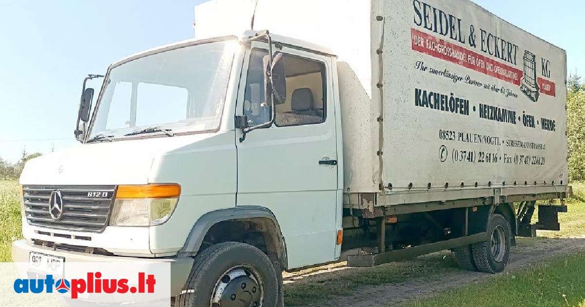 Mercedes-Benz Vario 812, tent box+ lift, bortiniai su tentu 1998 m ...