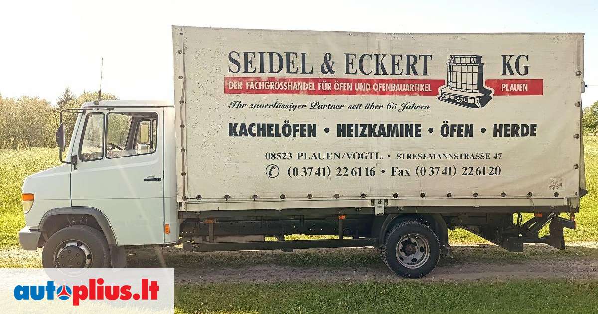Mercedes-Benz Vario 812, tent box+ lift, bortiniai su tentu 1998 m ...