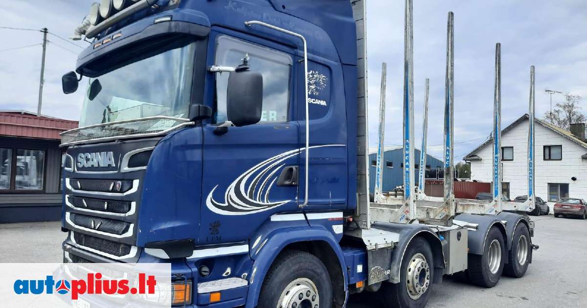 Scania R580 8x4 EURO 6, timber trucks 2016-03 m., | A28442650