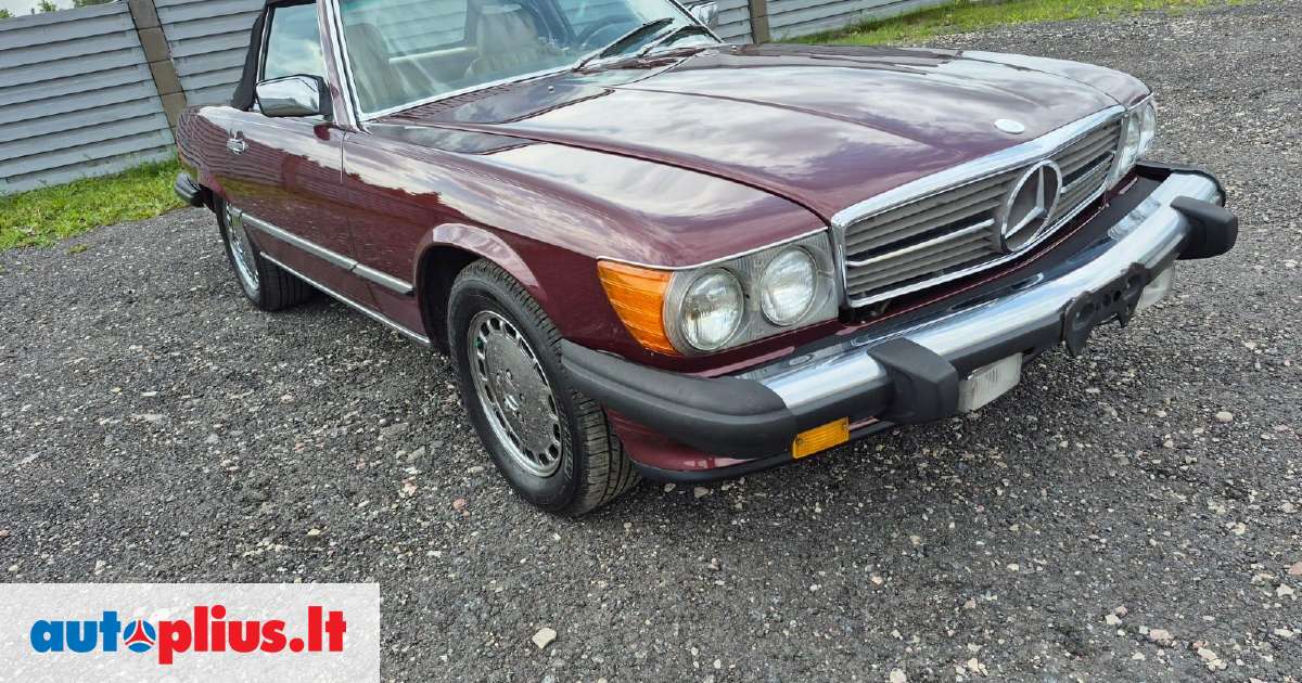 Mercedes-Benz SL560, 5.6 l., kabrioletas 1986-04 m., | A28556453