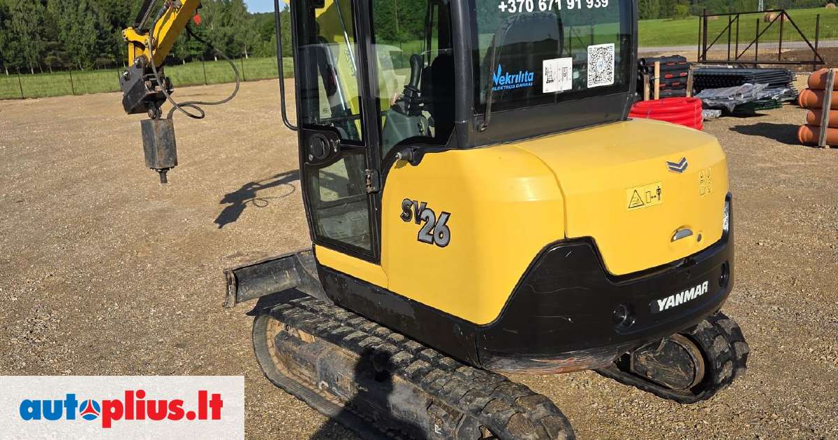 Yanmar SV -26, mini ekskavatoriai 2019 m., | A28605983
