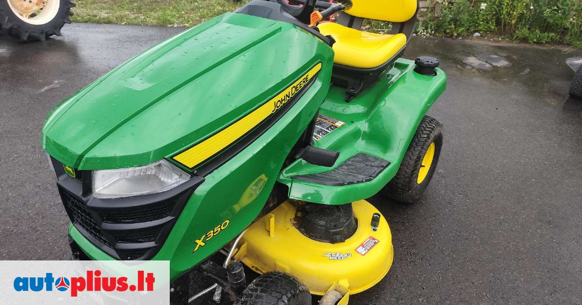 John Deere X350, garden tractors 2020-09 m., | A28741641