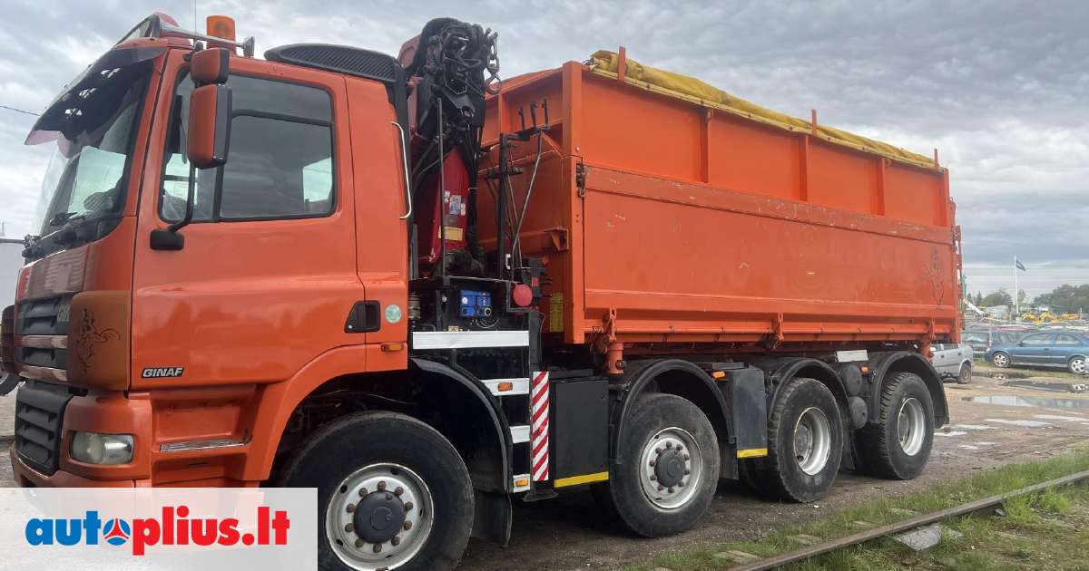 DAF Ginaf X4243TS, dumpers with crane 2002-07 m., | A28844839