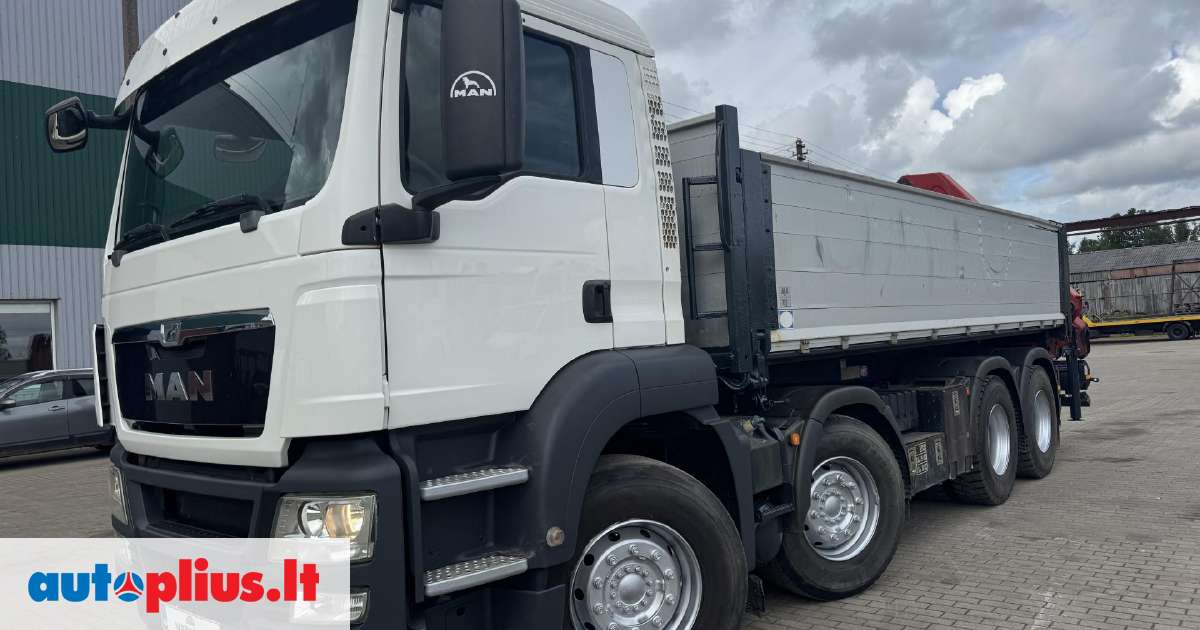 MAN TGS 35.480 8x4 3 side tipper, dumpers / tippers 2013-10 m., | A28952439