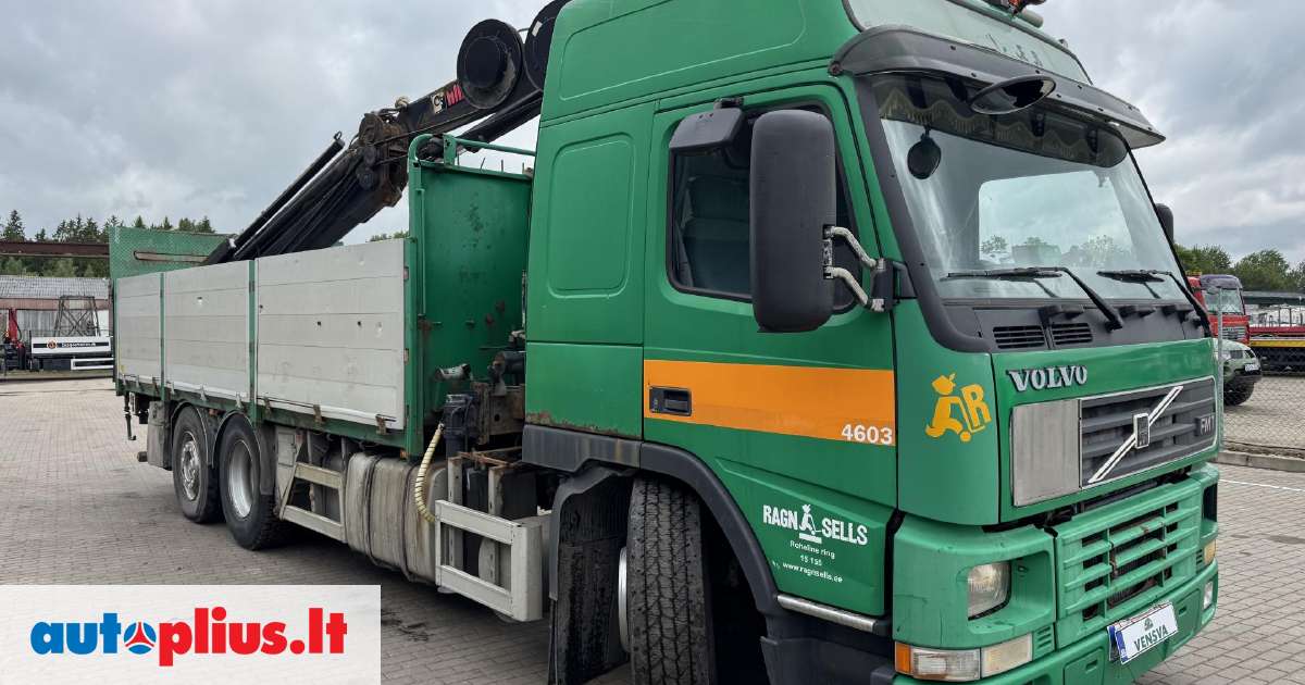 Volvo FM + HIAB 135-4 With remote control, с краном 2001-06 m., | A28959935