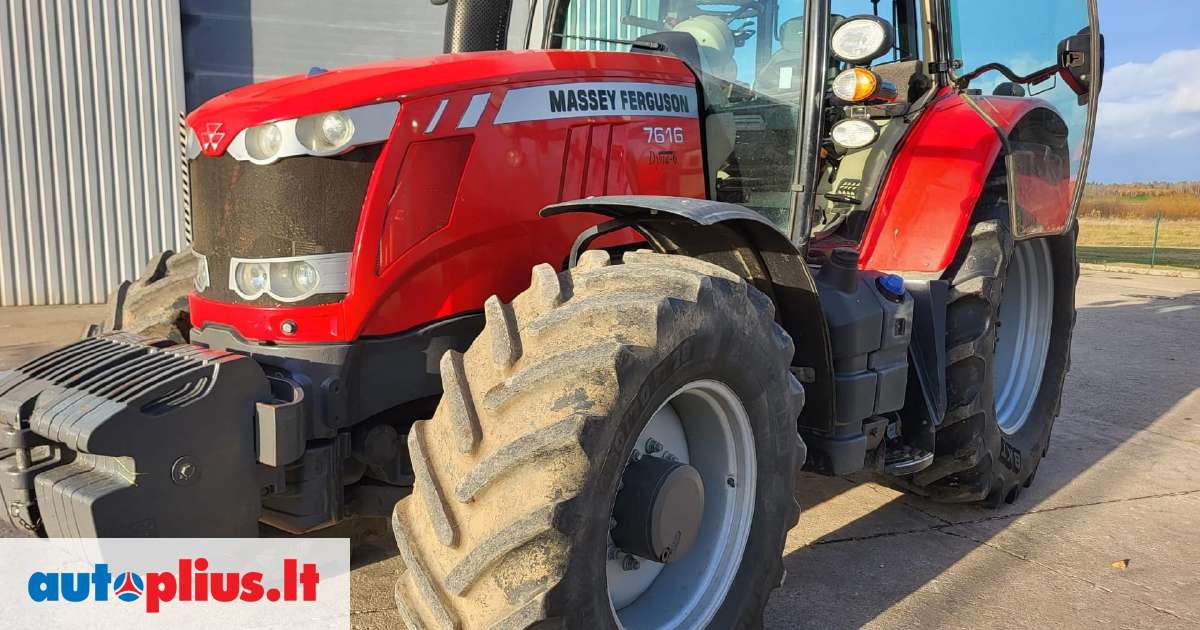Massey Ferguson 7616, tractors 2012-01 m., | A29122463