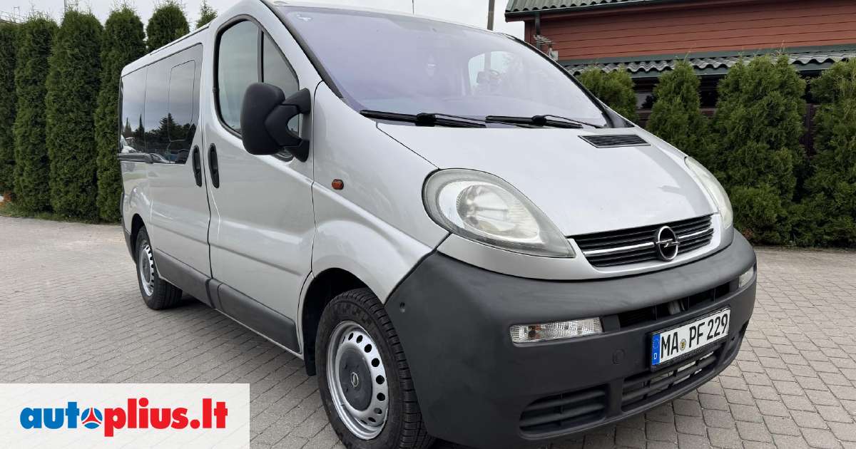 Opel Vivaro, 1.9 l., passenger minibus 2006-02 m., | A29215652