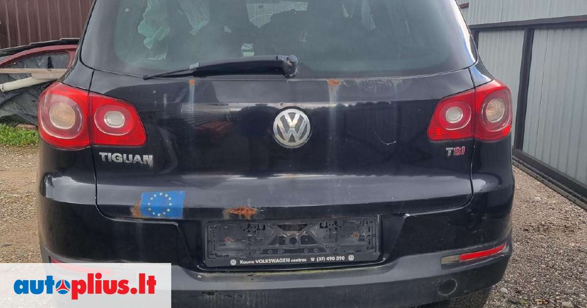 Volkswagen Tiguan Vw tiguan dalimis kebulo dalys supuvusios lubu nera ...
