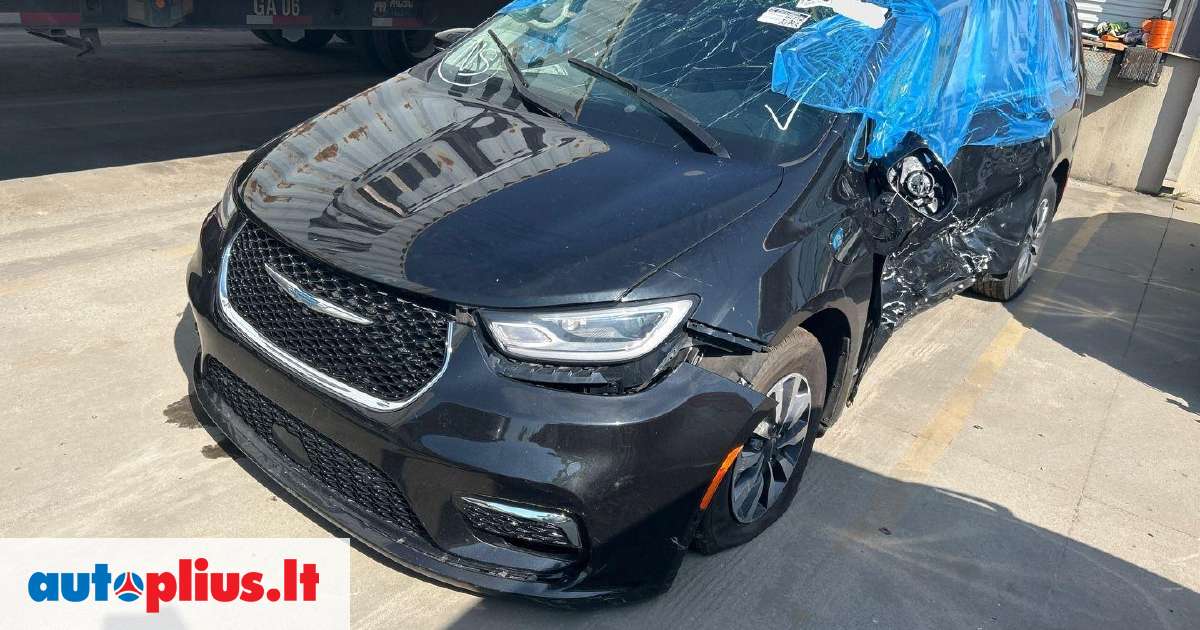 Chrysler Pacifica Kapoto priekiniu žibintų ir radiatorių nėra 2022 m ...