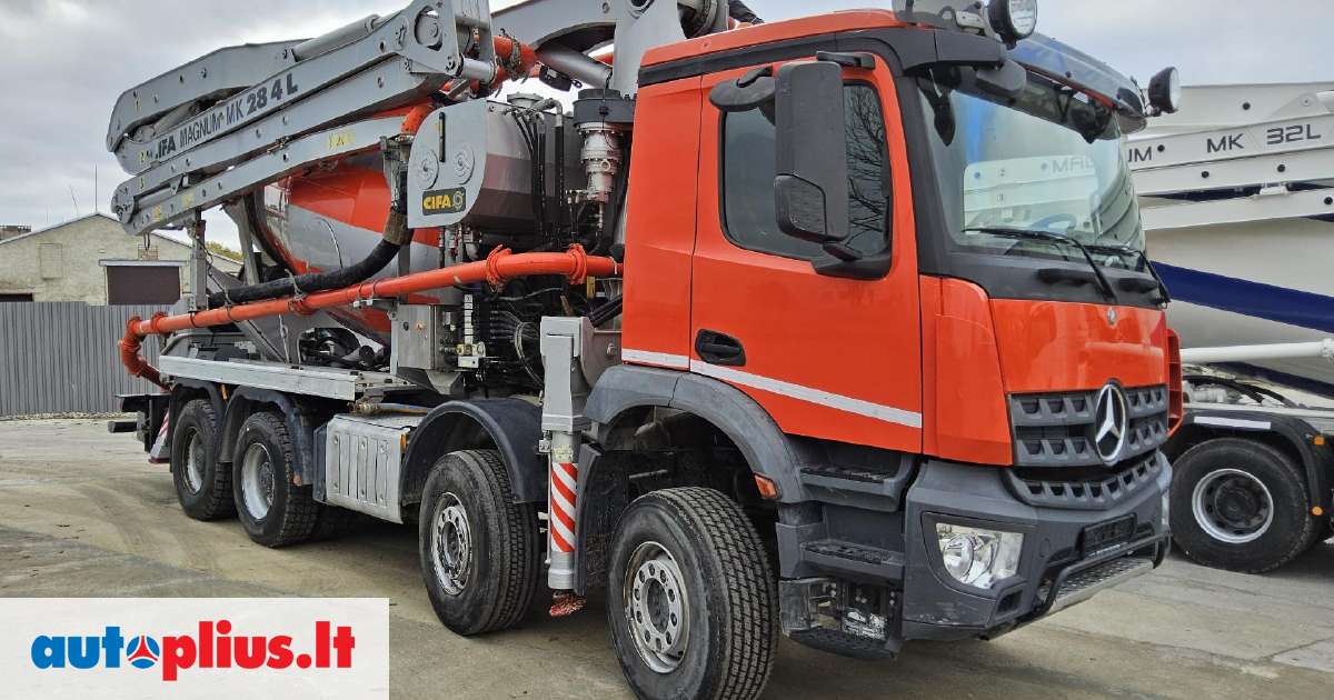 Mercedes-Benz AROCS + CIFA Magnum 28, betonvežiai 2017-05 m., | A29453408