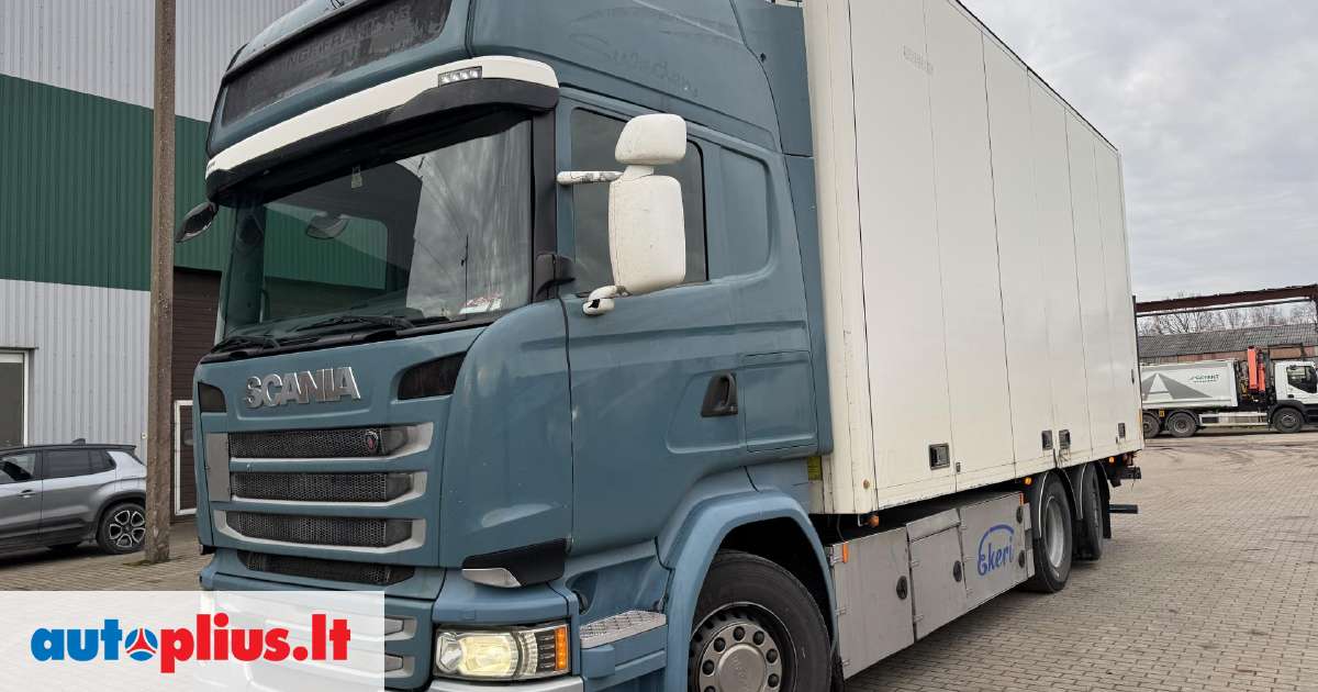 Scania R580 V8 EURO6, box trucks / box vans 2015-04 m., | A29459488