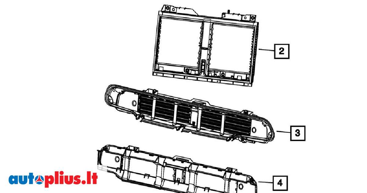 Dodge Ram, 68567923AC, front grill 2025 m., | A29492630