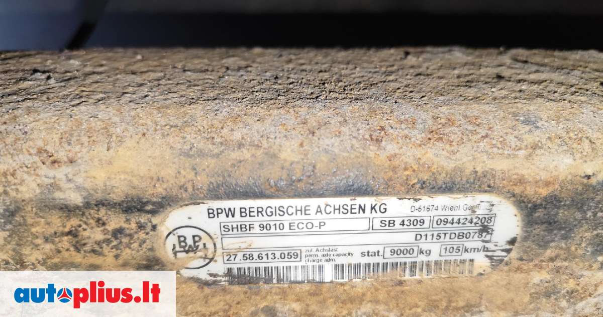 Krone BPW SHBF 9010 ECO-P, пологовые / тентовые 2012 m., | A29560965