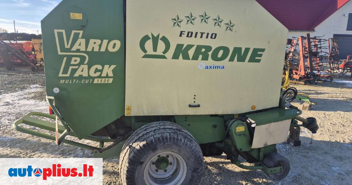 Krone 1500 Vario Pack, прессы 2008 m., | A29582199