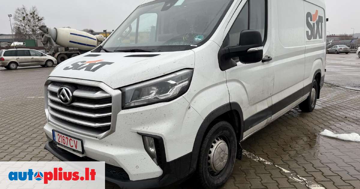 Maxus Deliver 9, 2.0 l., komercinis 2023-08 m., | A29639333