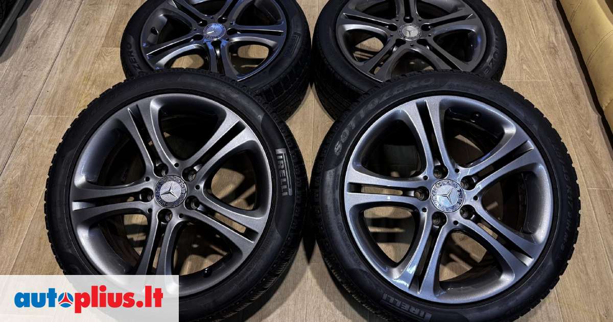 Mercedes-Benz A B klasės su žiem. padangomis, lengvojo lydinio, R17 ...