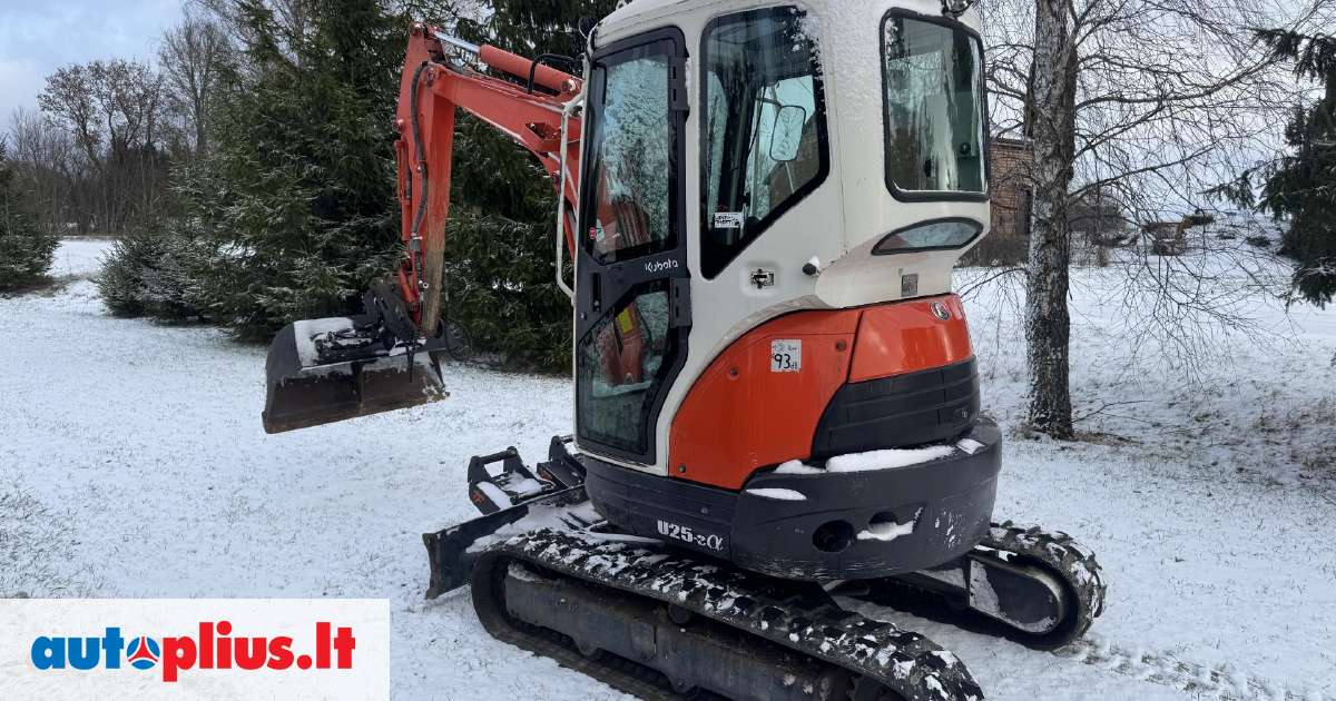 Kubota U25-3FU, mini ekskavatoriai 2012-09 m., | A29768507
