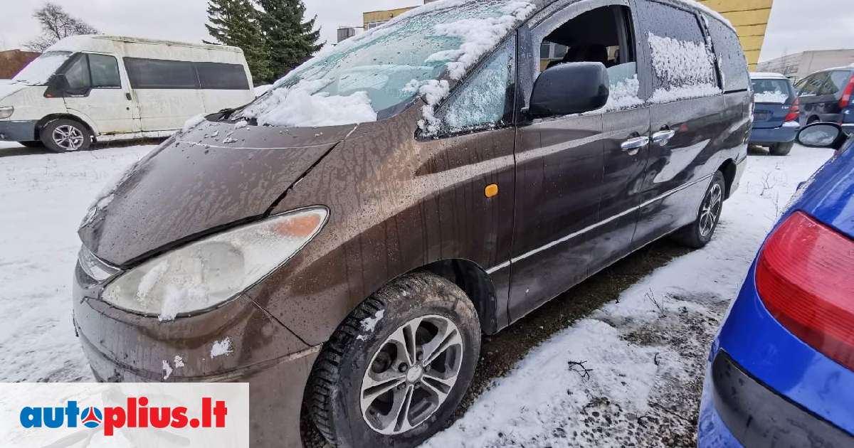 Toyota Previa for parts. Automobilis ardomas dalimis запасные части ...
