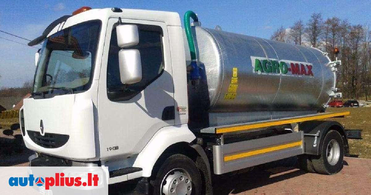 Renault ASENIZACINĖ, 7000 l., euro 5, asenizacinės mašinos 2008-11 m ...