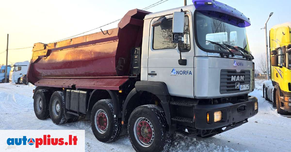 MAN FE 35.414 8x4 Meiller, savivarčiai 1999-12 m., | A29824386
