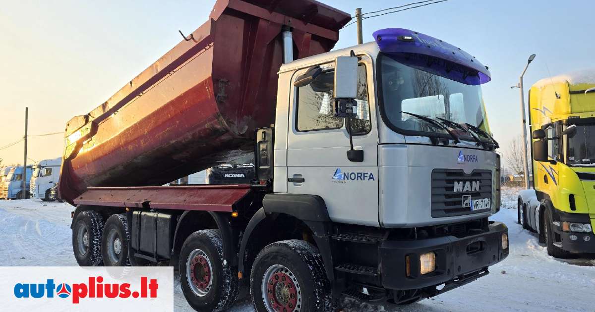 MAN FE 35.414 8x4 Meiller, savivarčiai 1999-12 m., | A29824386