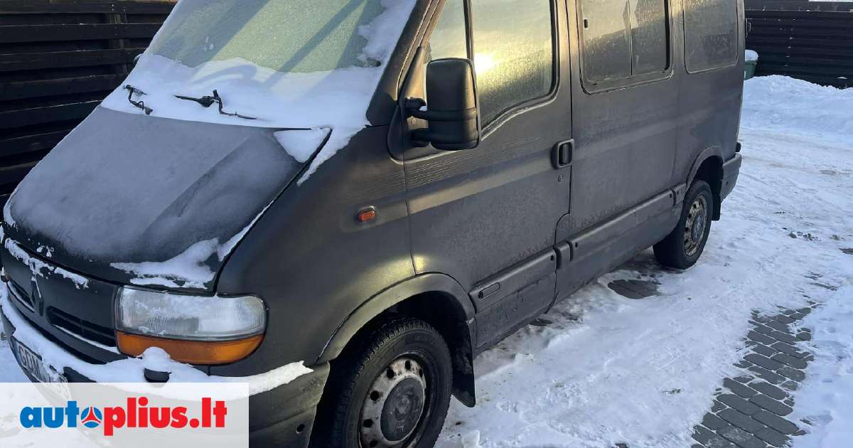 Renault Master, 2.8 l., keleivinis mikroautobusas 2001 m., | A29866184