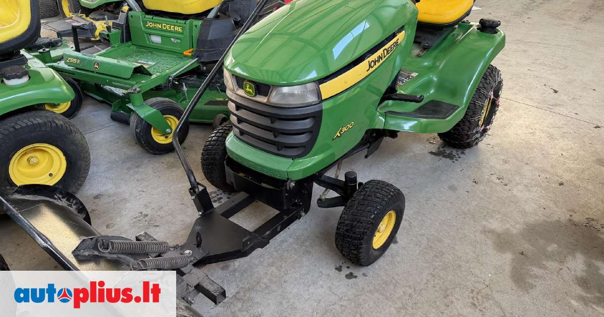 John Deere X300, sodo traktoriai 2011-10 m., | A29874330