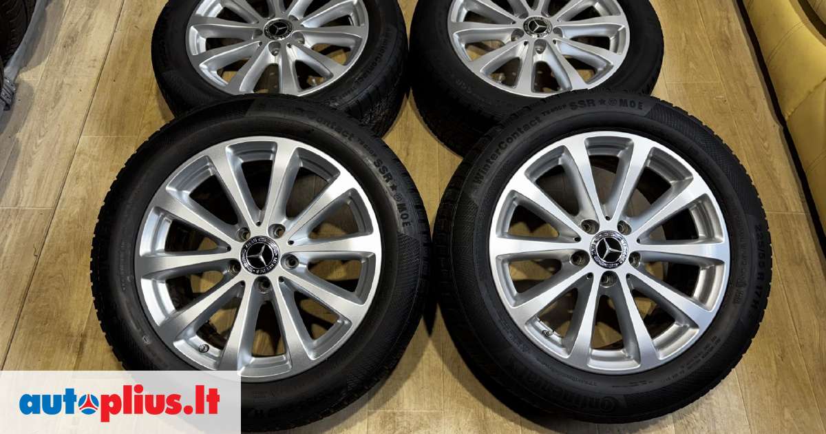 Mercedes-Benz E klasė su žiem. padangomis, lengvojo lydinio, R17 ...