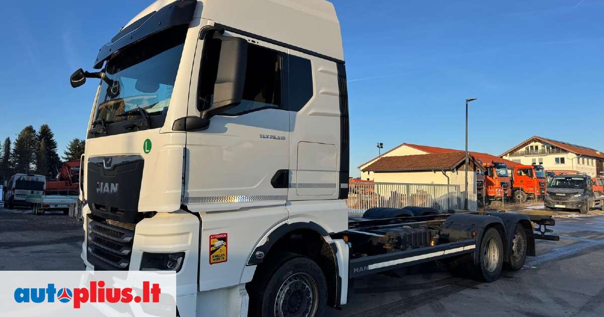 MAN TGX 26 510, container trucks 2022-12 m., | A29900748