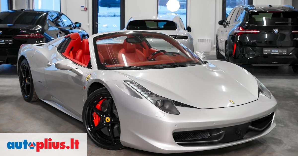 Ferrari 458, 4.5 l., kabrioletas 2014-01 m., | A29982285