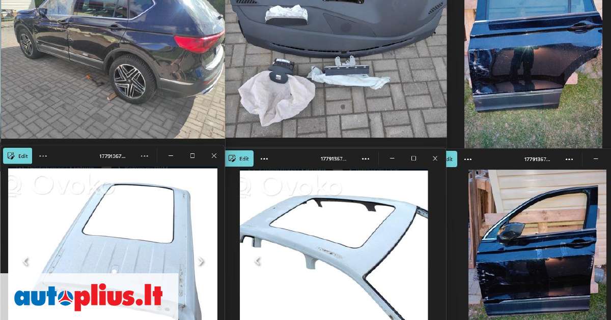 Seat Tarraco, 5NL817101D, 5NL817111A, 5F2 857 003, двери, крылья, крыша ...
