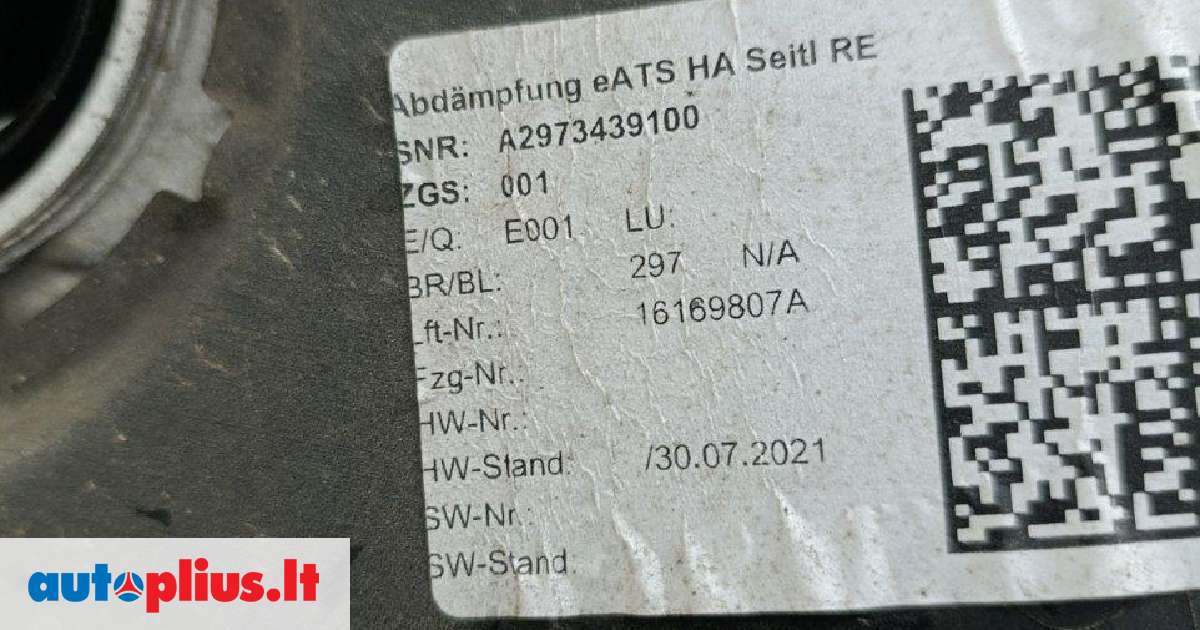Mercedes-Benz EQS, 780.600, 780 600 rwd elektromobilio variklis iš ...
