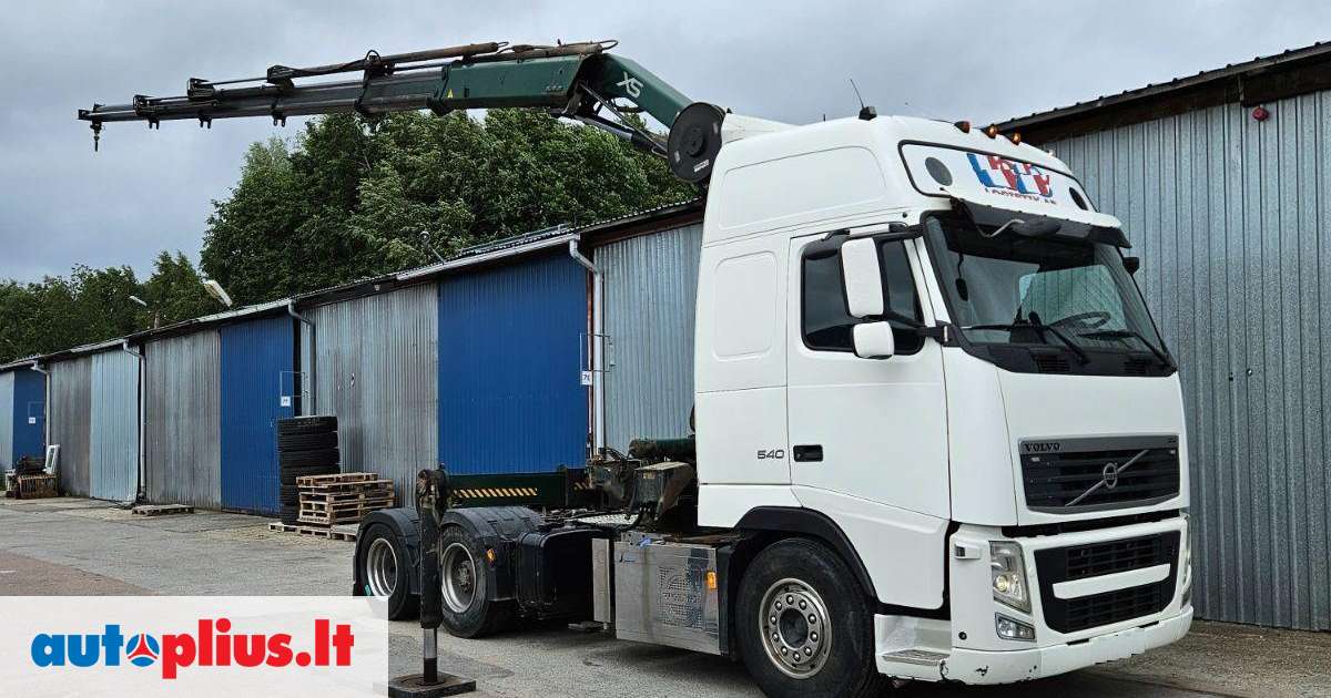 Volvo FH540 6x2 + Hiab crane, 1 miegamoji vieta 2012 m., | A30947596