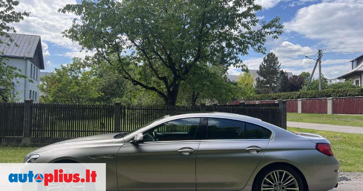 BMW 640 Gran Coupe, 3.0 l., sedanas 2015 m., | A31026218