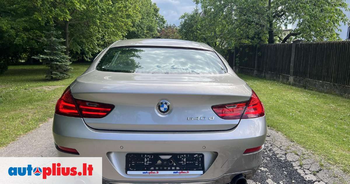 BMW 640 Gran Coupe, 3.0 l., sedanas 2015 m., | A31026218