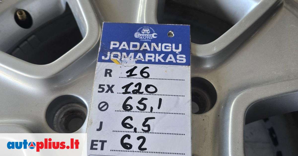 Volkswagen 5x120 PREKĖS KODAS: B16-4-16, light alloy, R16 | A31027750