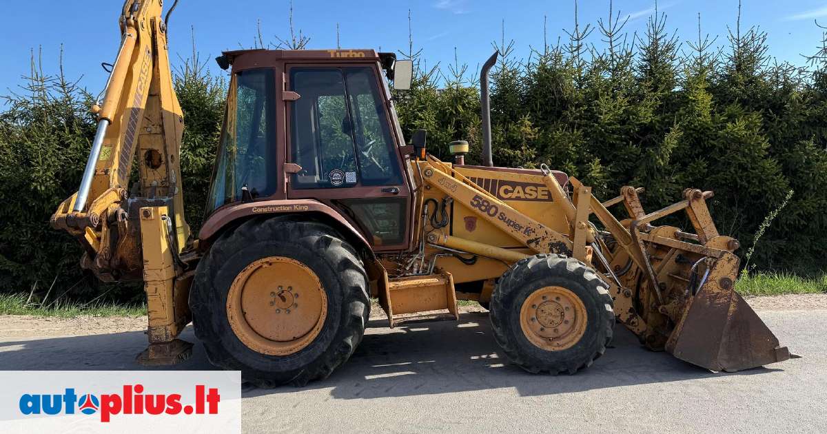 Case 580K TURBO, ekskavatoriniai krautuvai 1992 m., | A31028264