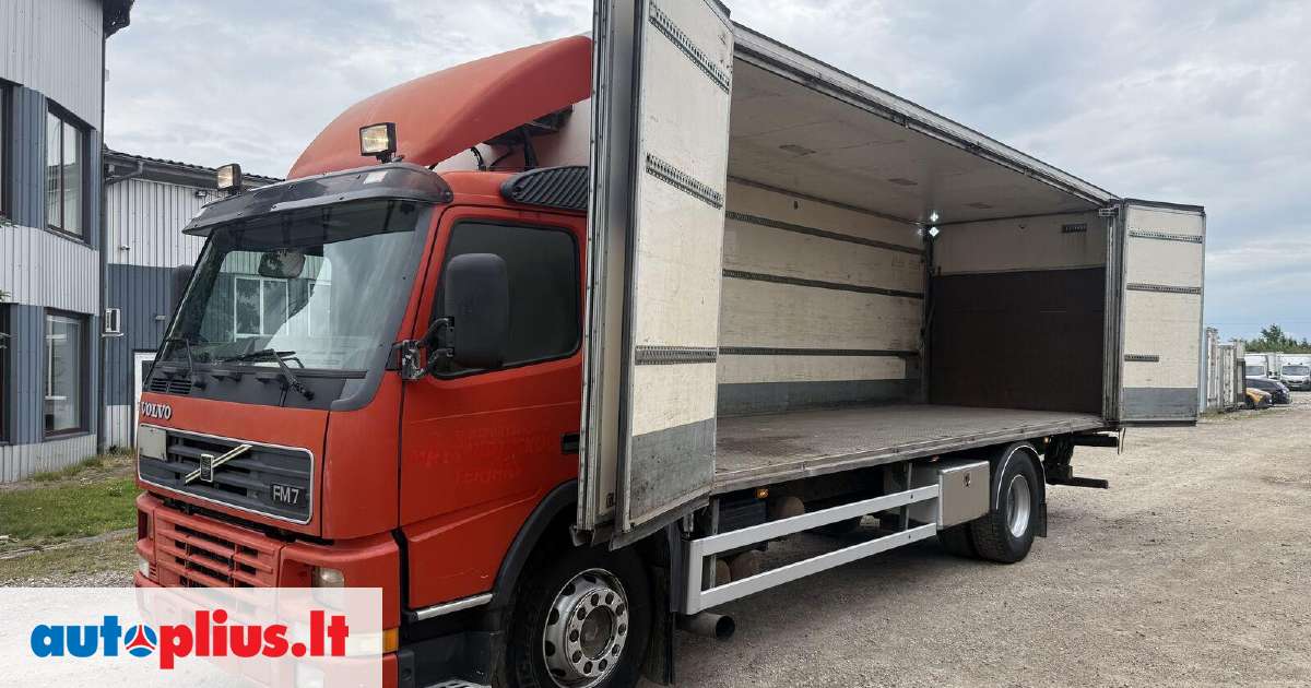 Volvo FM7 4x2 / Open side box, izoterminiai kėbulai 2002-09 m., | A31123568