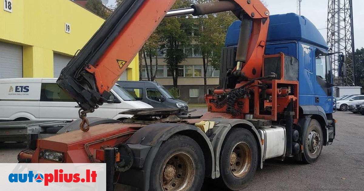 Iveco STRALIS 430 + PALFINGER PK32080, single sleeper 2005-07 m ...