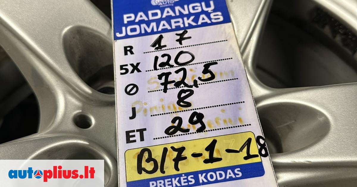 BMW 5x120 PREKĖS KODAS: B17-1-18, light alloy, R17 | A31134618