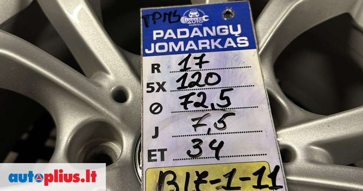 BMW 5x120 PREKĖS KODAS: B17-1-11, light alloy, R17 | A31134762
