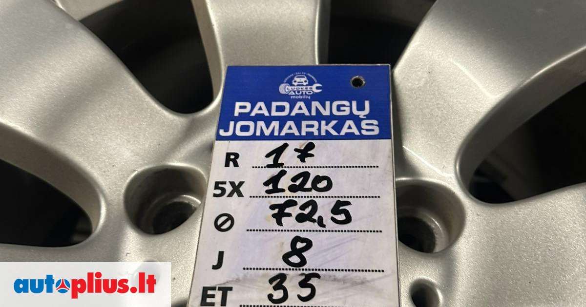 BMW 5x120 PREKĖS KODAS: B17-1-16, light alloy, R17 | A31134914