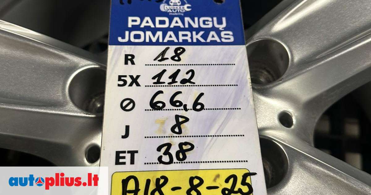 Mercedes-Benz 5x112 PREKĖS KODAS: A18-8-25, light alloy, R18 | A31135576
