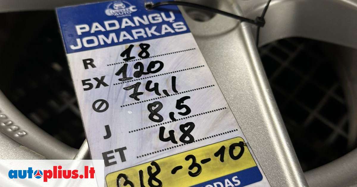 BMW 5x120 PREKĖS KODAS: B18-3-10, light alloy, R18 | A31135654