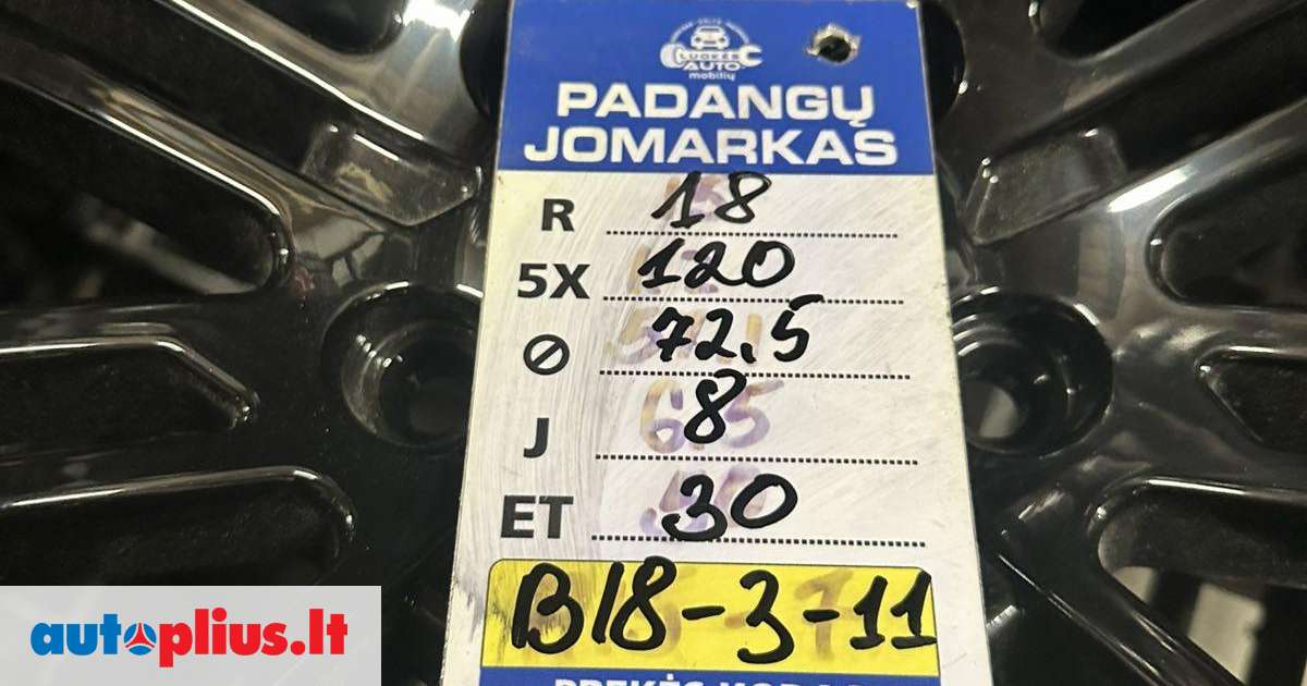BMW 5x120 PREKĖS KODAS: B18-3-11, light alloy, R18 | A31135734