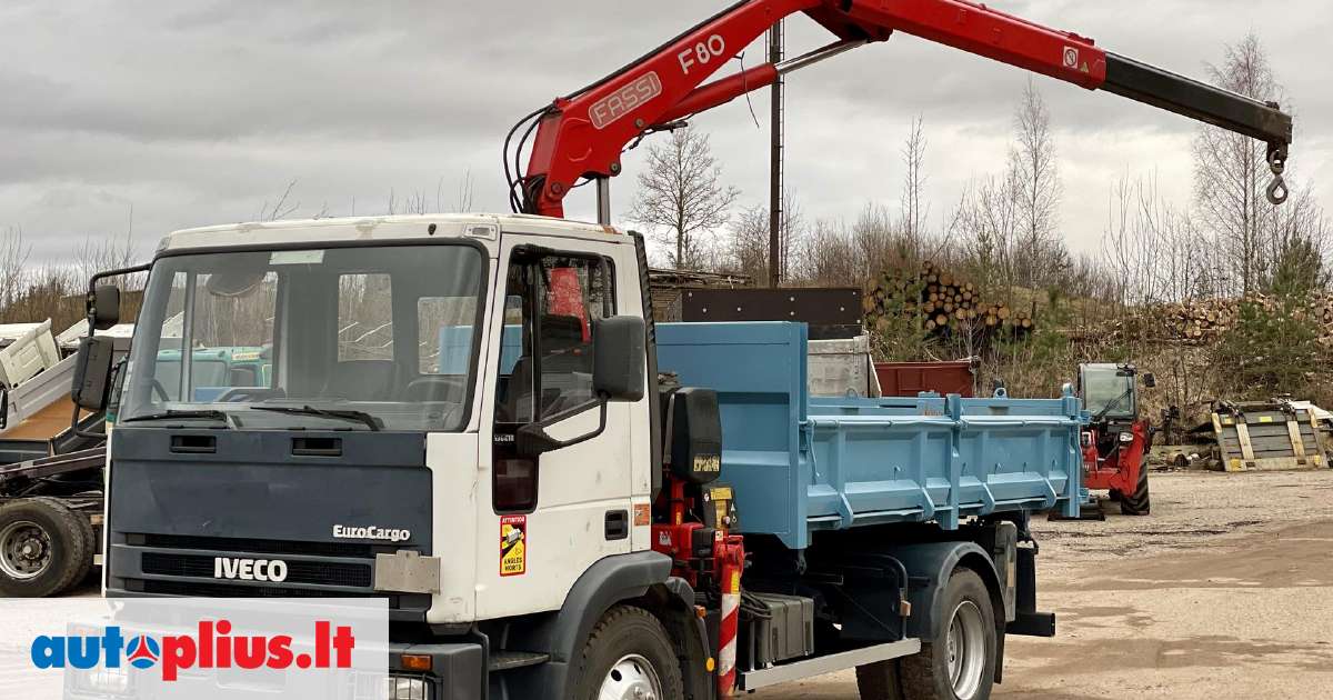 Iveco EUROCARGO, savivarčiai su kranu 2004 m., | A31145840