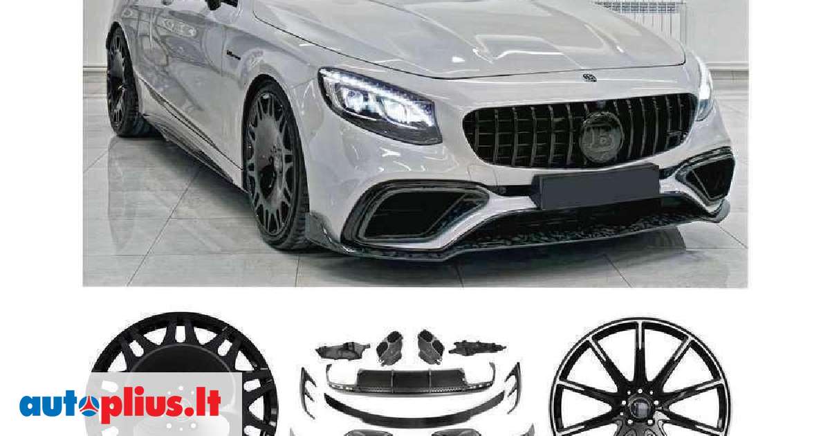 Mercedes-Benz S klasė dalimis. Brabus look carbon s63 coupe apdailos ...