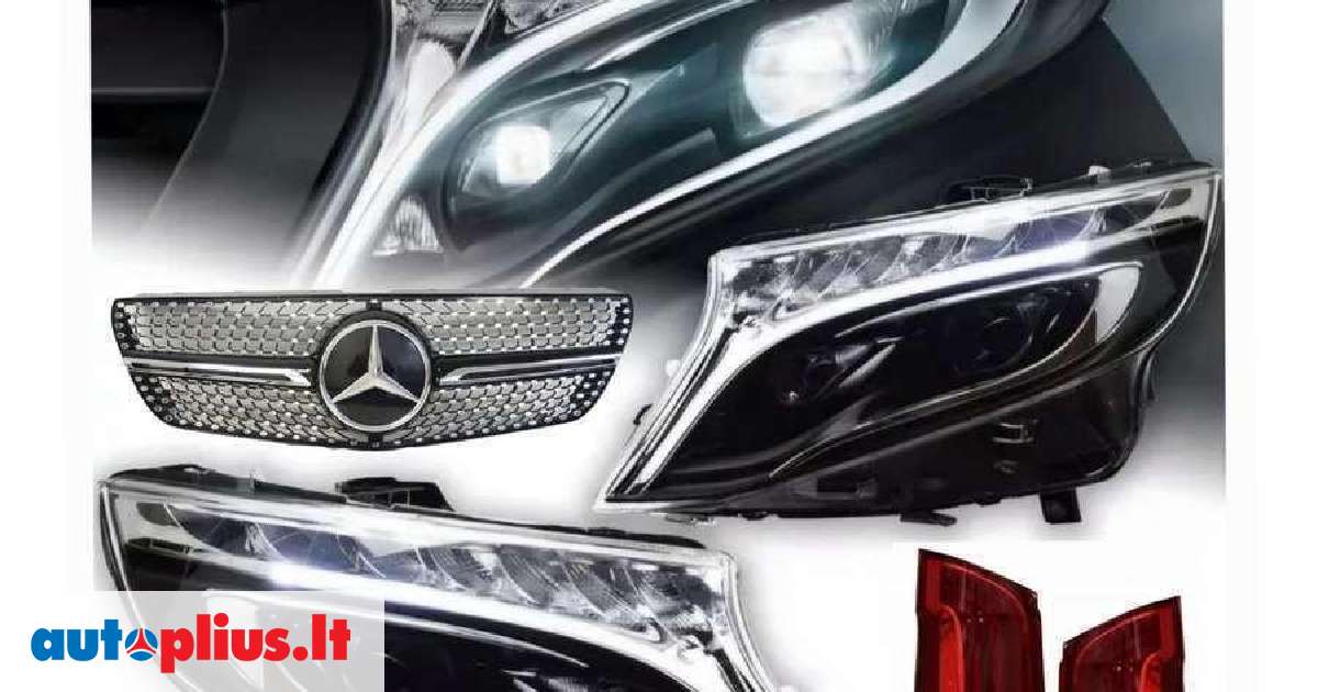 Mercedes-Benz V klasė по частям. V class amg priekinio bamperio ir ...
